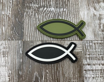 Christian Fish Patch | Etsy