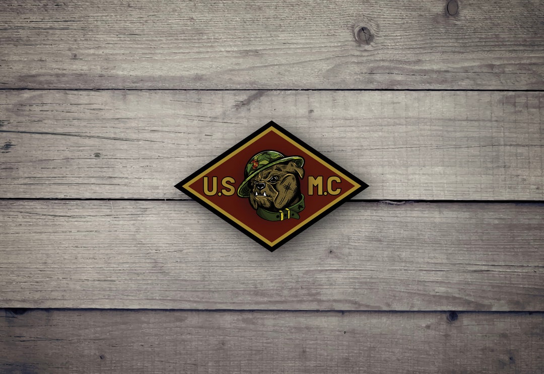 Devil Dog USMC Marines Sticker - Etsy