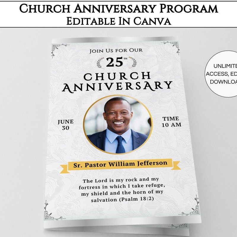Pastor Anniversary Program - Etsy