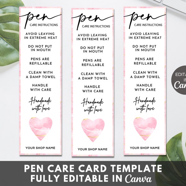 Beaded Pen Care Cards - Etsy