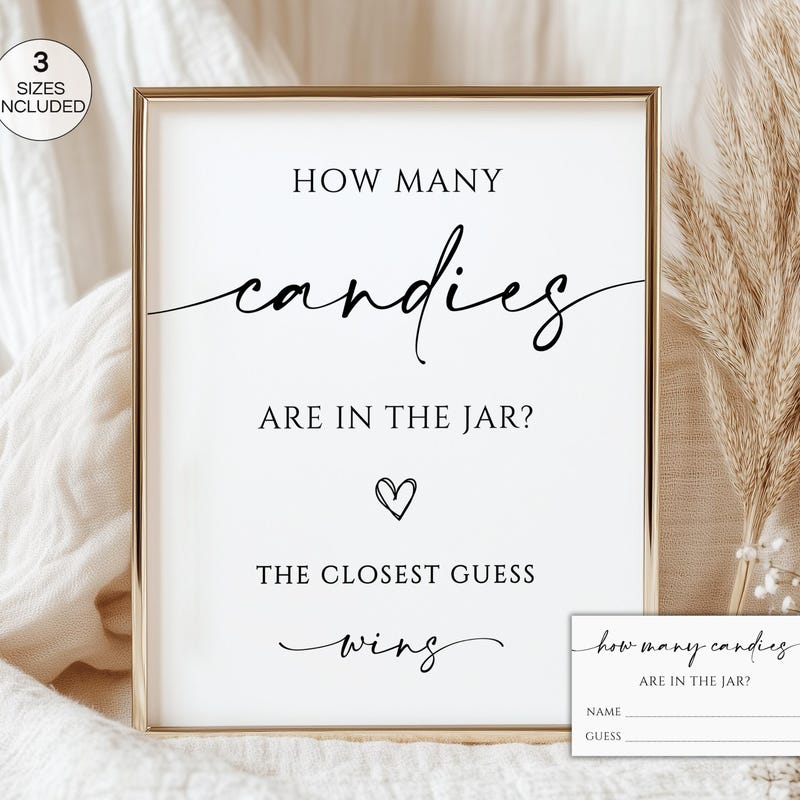 Guess How Many Sweets in the Jar - Etsy UK
