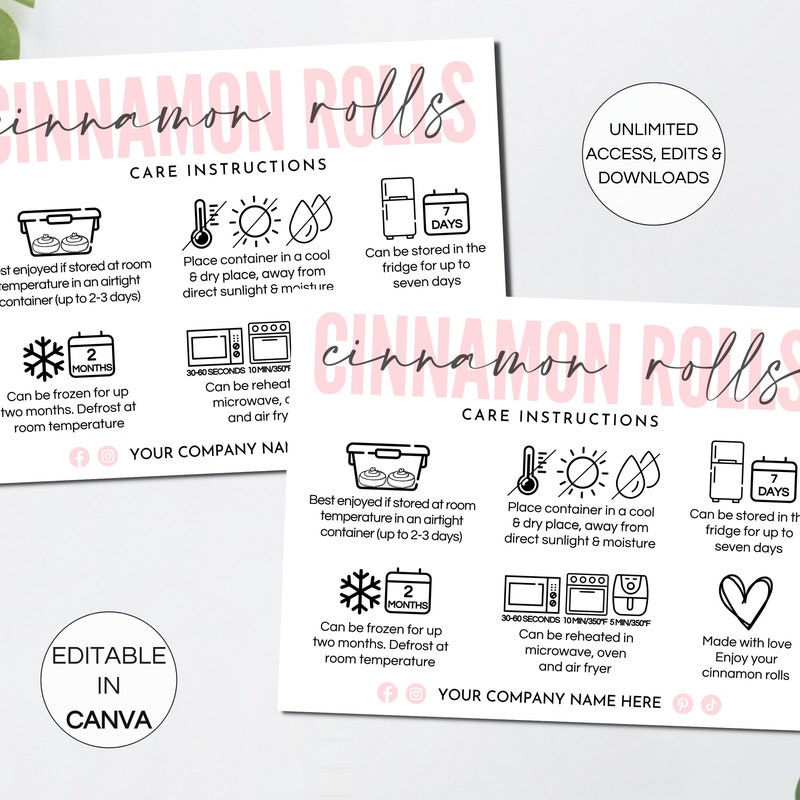 Printable Cinnamon - Etsy