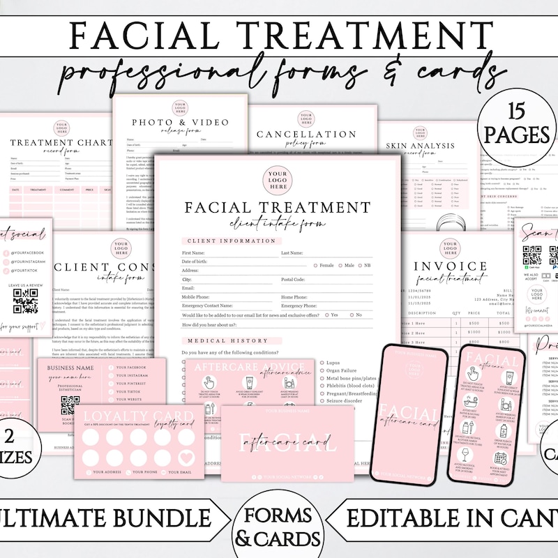 Esthetician Forms - Etsy