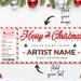 Christmas Event Ticket Template, Editable Concert Ticket, Printable ...