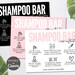 Shampoo Bar Care Card Template, Editable Solid Shampoo Care ...