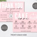 Cake Care Card Template Cake Business Thank You Cards Cake - Etsy