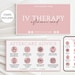 IV Therapy Aftercare Cards, Editable IV Hydration Care Card, Printable ...