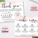 Cake Care Card Template Cake Business Thank You Cards Cake - Etsy