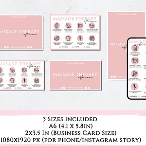 Massage Therapy Aftercare Card, Printable Massagetherapy Care Cards ...