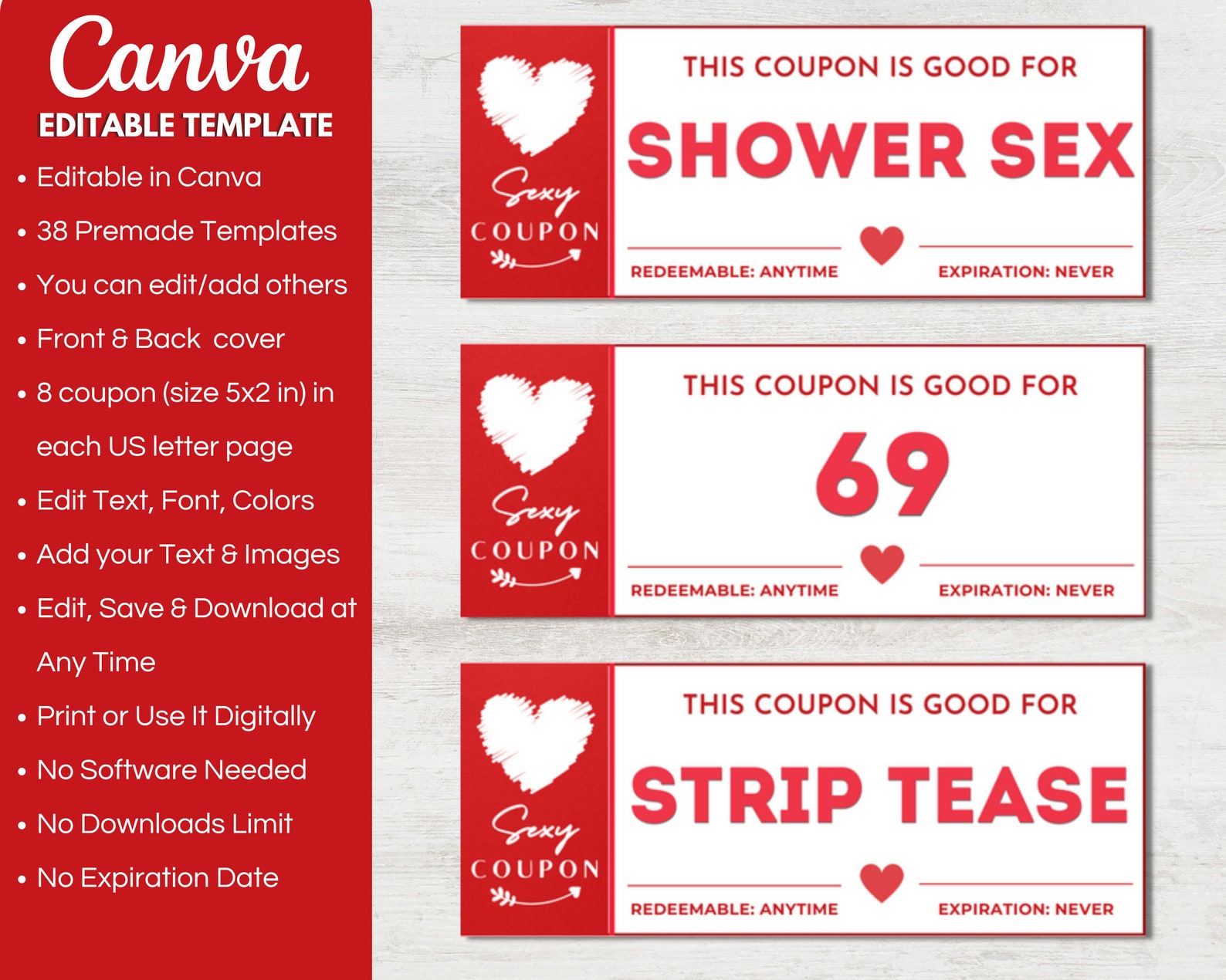 Naughty Coupons Template Printable Naughty Coupon Book Editable Sex Coupons Kinky Sex Coupons