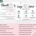 Editable Cup Care Card Template, Printable Cup Care Cards, Tumbler Care ...