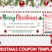 Printable Christmas Coupon Template, Christmas Gift for Her Idea ...