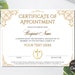 Editable Appointment Certificate, Printable Bishop Pastor Appointed ...