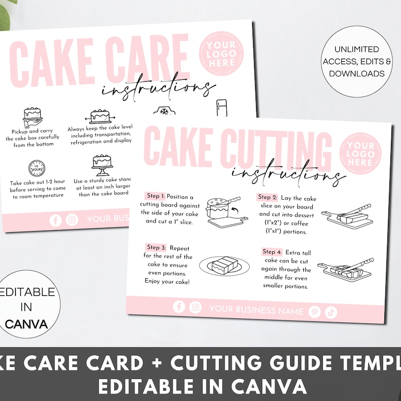 Cake Slicing Card - Etsy