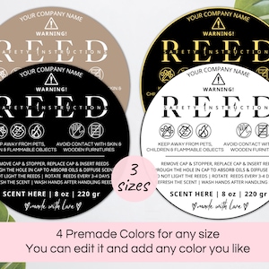 Editable Reed Diffuser Warning Label Template, Printable Reed Diffuser ...