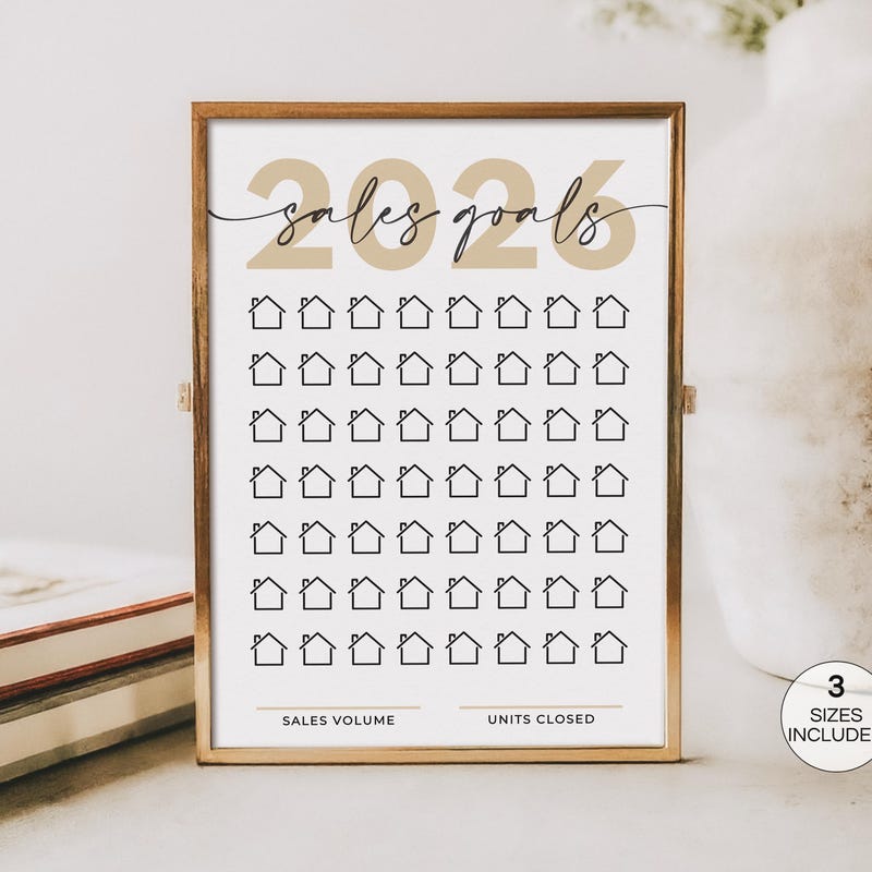 Real Estate Goal 2026 - Etsy
