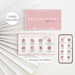 Massage Therapy Aftercare Card, Printable Massagetherapy Care Cards ...