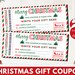 Christmas Coupon Template, Editable Christmas Gift Certificate ...