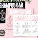 Shampoo Bar Care Card Template, Editable Solid Shampoo Care ...