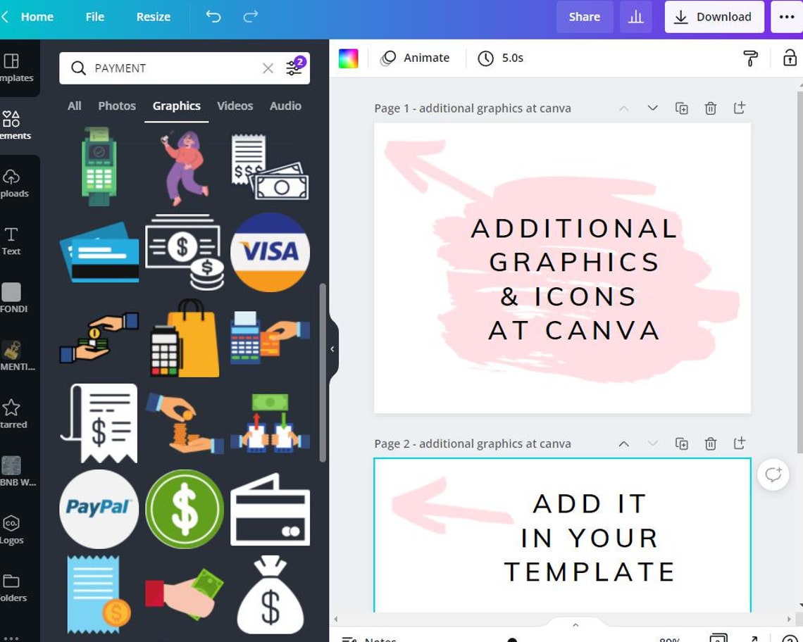 Editable QR Code Sign Canva Template Printable Scan to Pay - Etsy