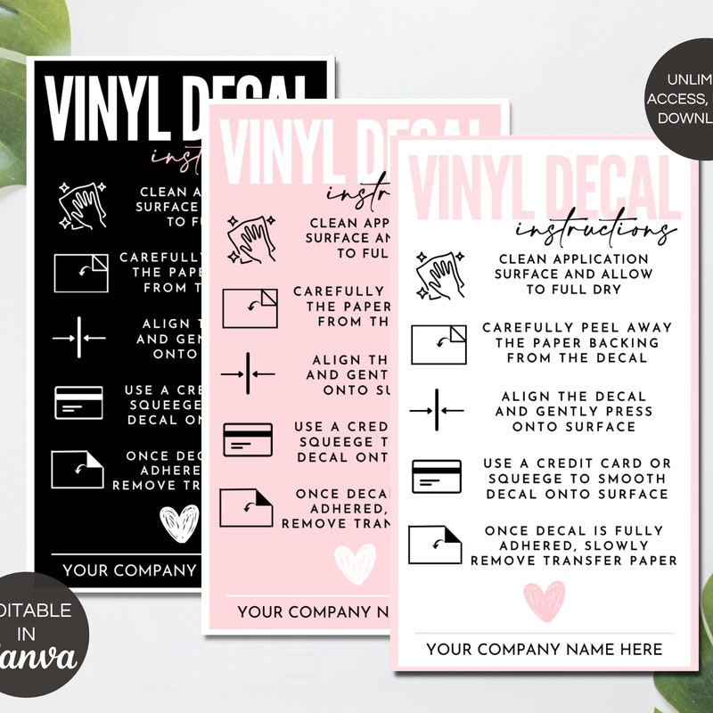 Vinyl Decal Packaging - Etsy