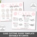 Editable Cake Cutting Guide Cards Template, Printable Cakes Cutting ...
