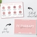 IV Therapy Aftercare Cards, Printable Drip IV Hydration Care Card ...