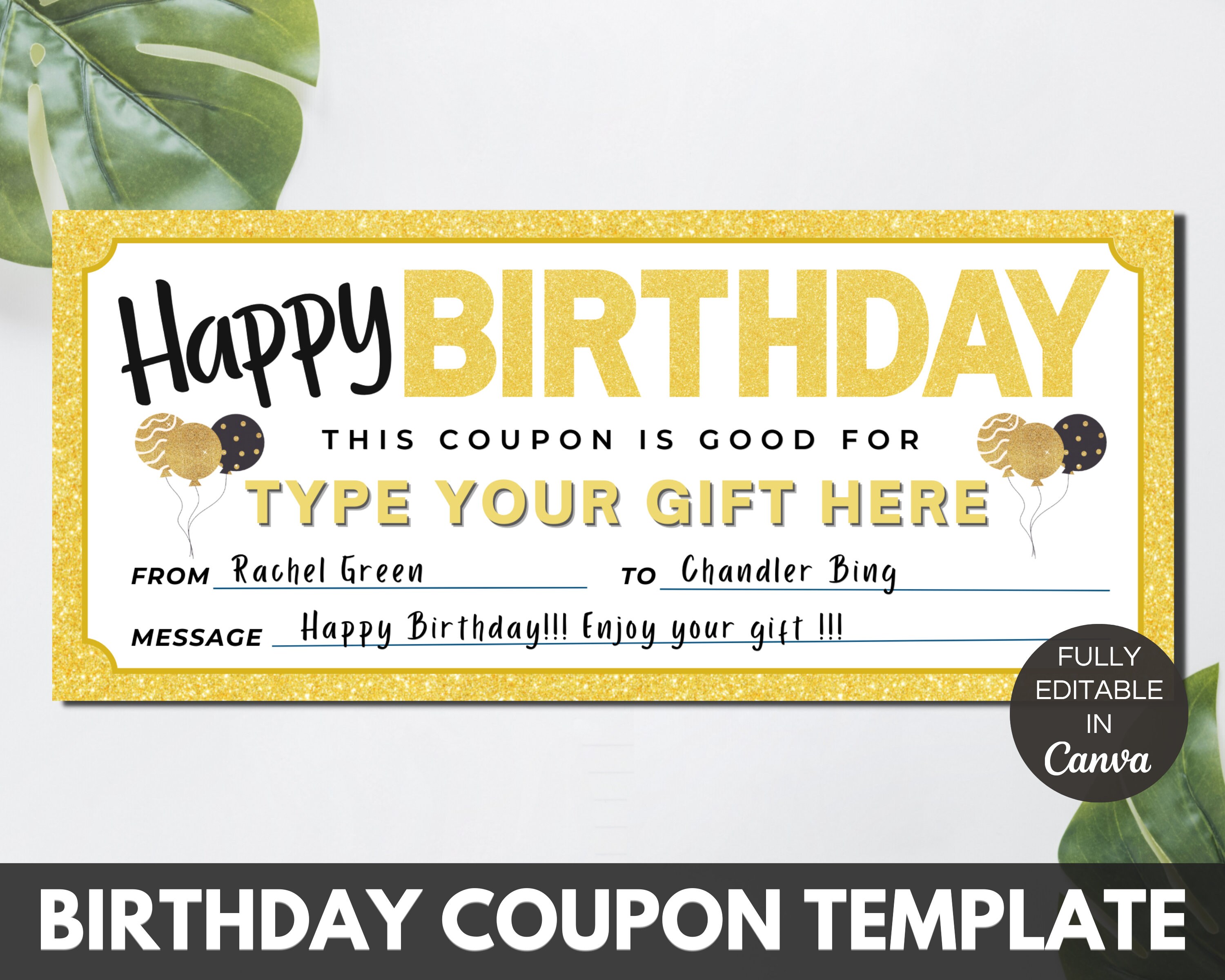Birthday Coupon Template
