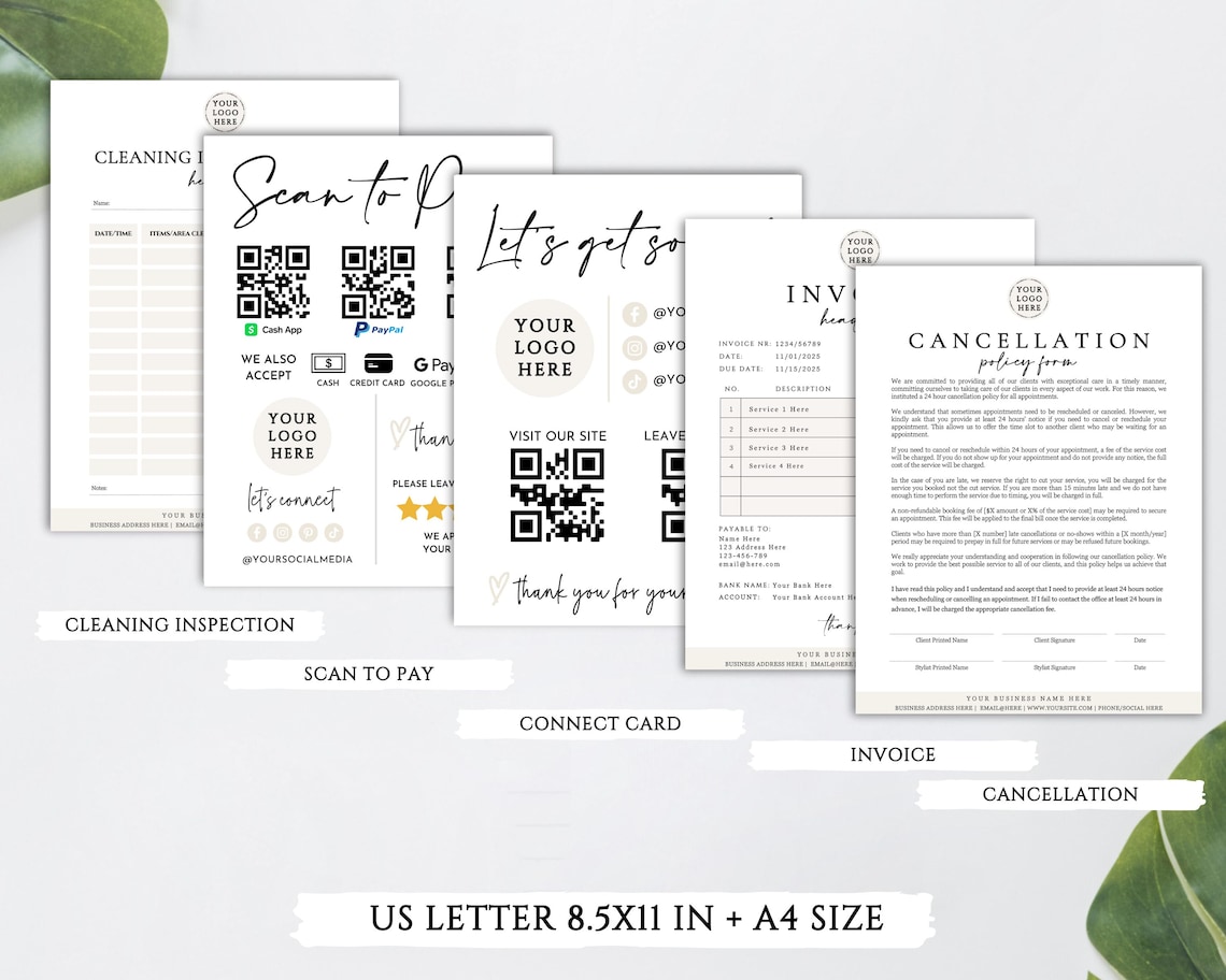 Head Spa Forms Bundle, Editable Japanese Head Spa Consent Forms, Beauty ...