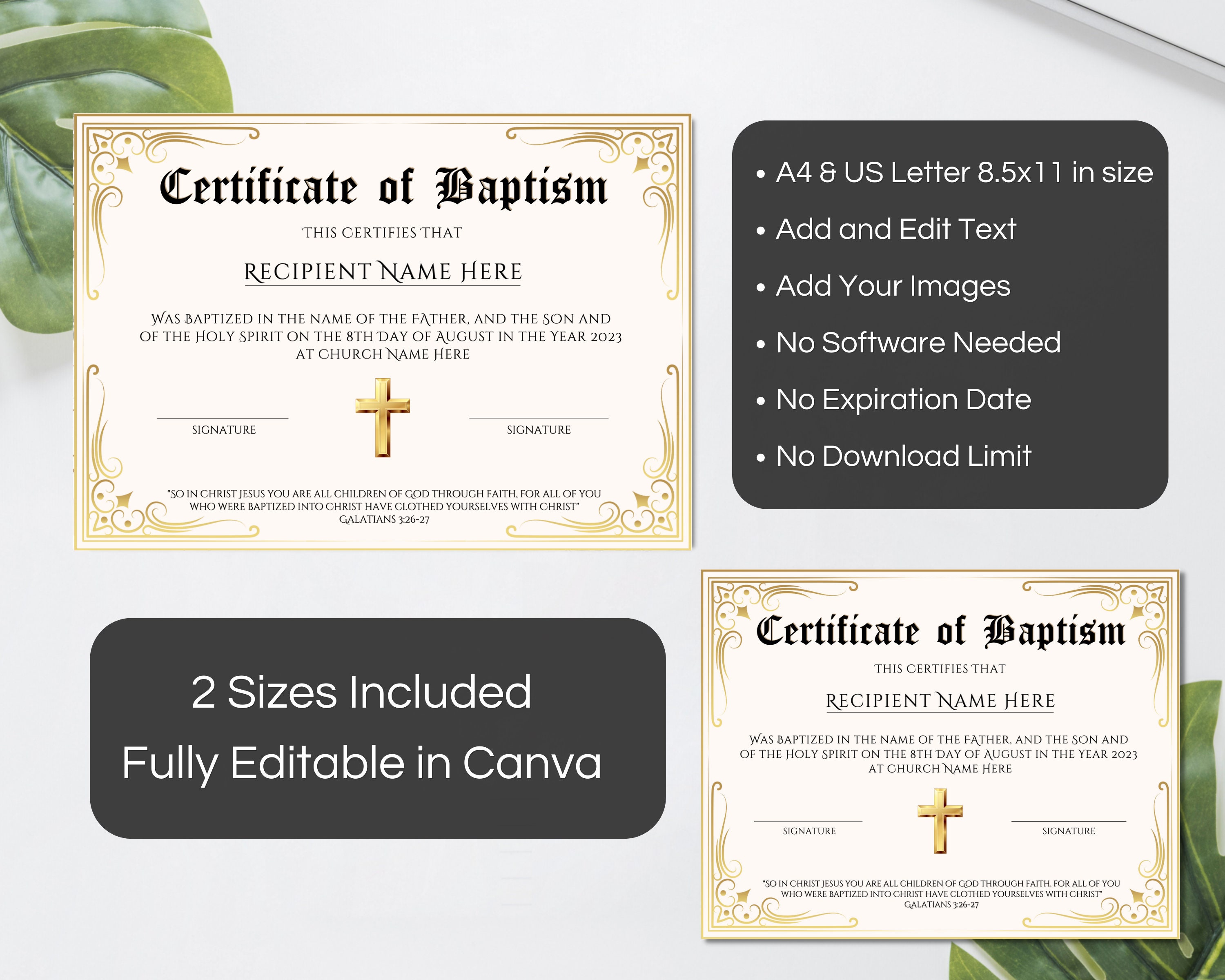 Plantilla De Certificado De Bautismo Metodista Unido Para Imprimir