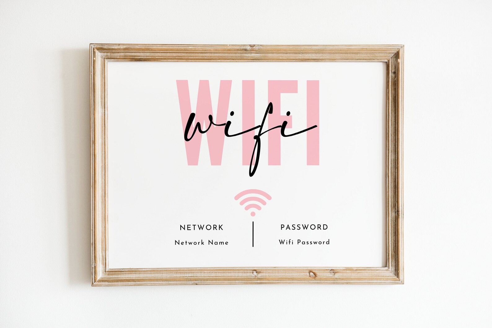 Editable Wifi Password Sign Printable Wifi Sign Airbnb Signs - Etsy