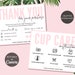 Cup Care Card, Printable Tumbler Care Instructions, Editable Canva ...