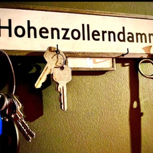 Berlin Street Sign/key Holder - Etsy UK