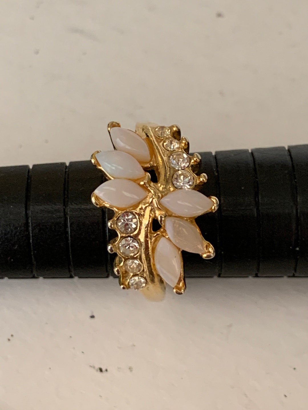 Vintage Australian Clear Topaz Ring - Size 10 - Etsy