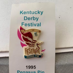 1995 Kentucky Derby Festival Plastic Pin - Etsy