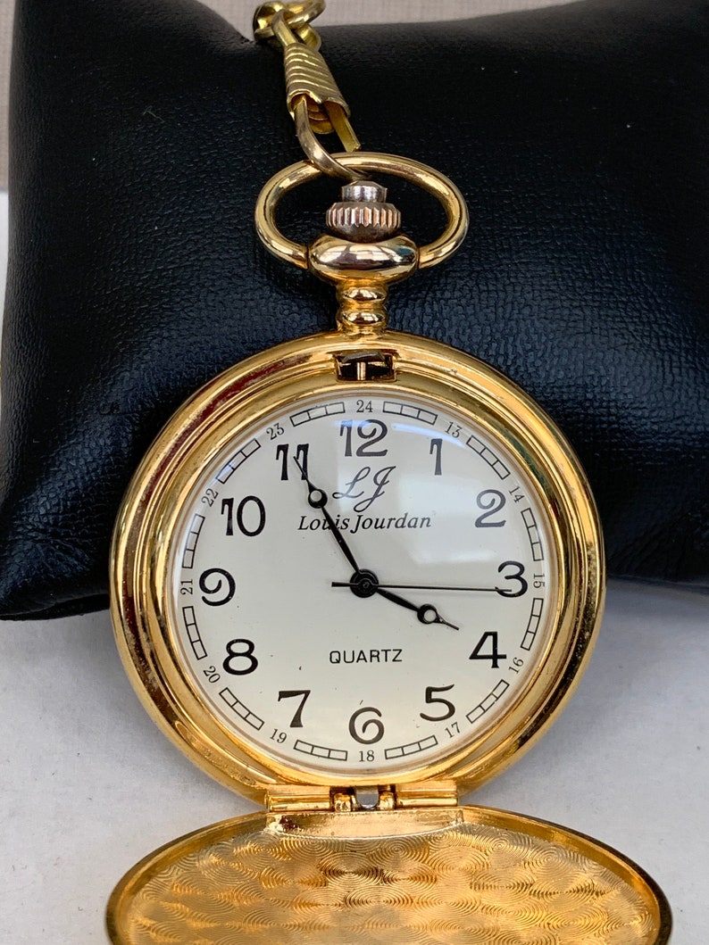 Vintage Louis Jourdan Gold Metal Pocket Watch | Etsy