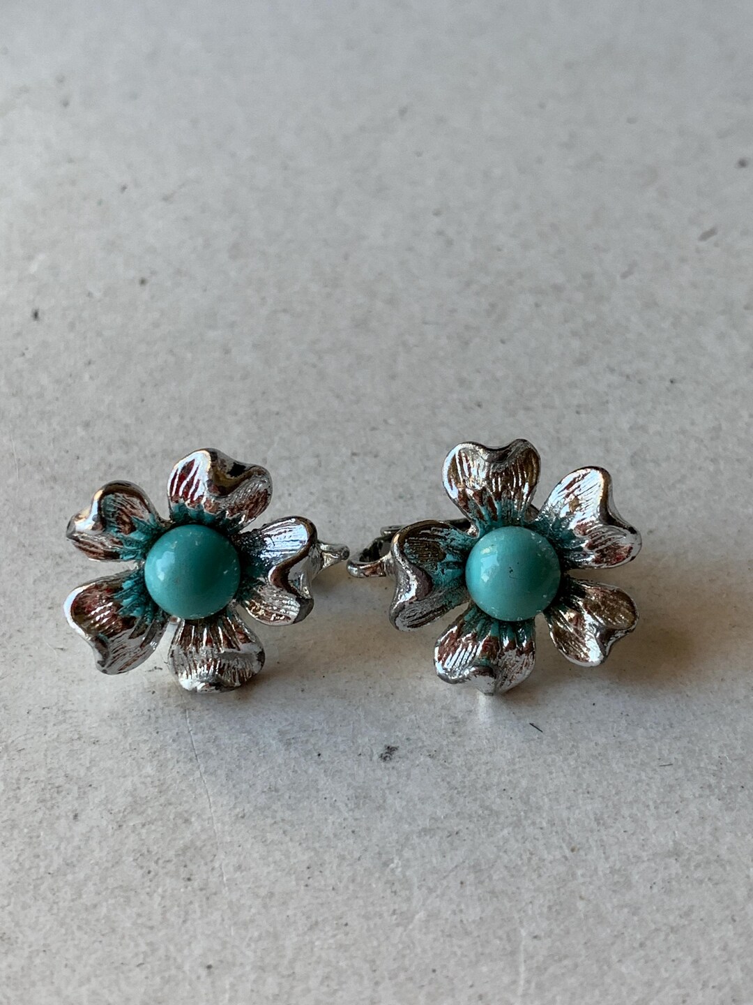 Vintage Sarah Coventry Faux Turquoise Clipon Earrings - Etsy