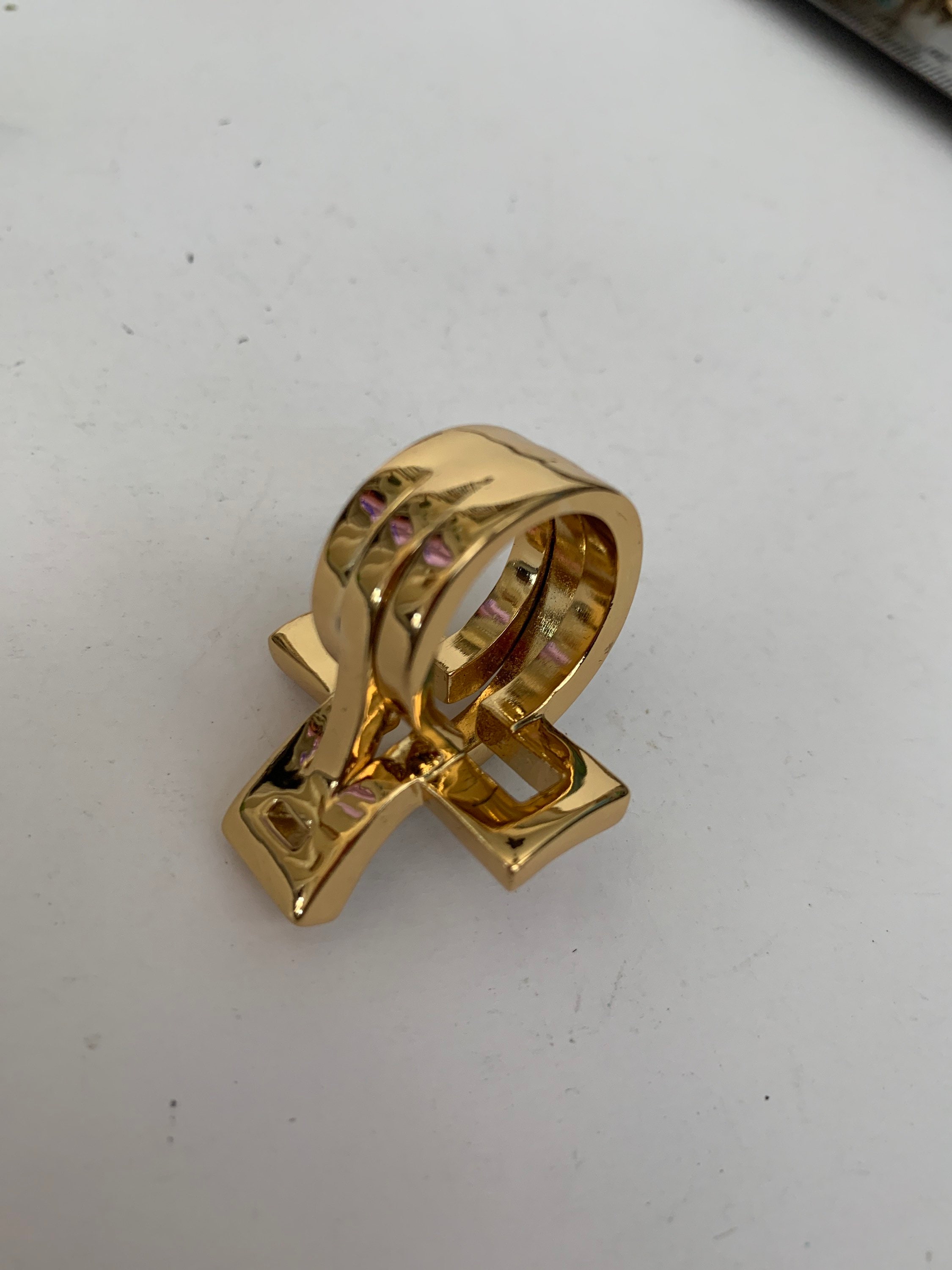 Vintage China PJM Gold and Rhinestone Statement Ring Size 7 - Etsy