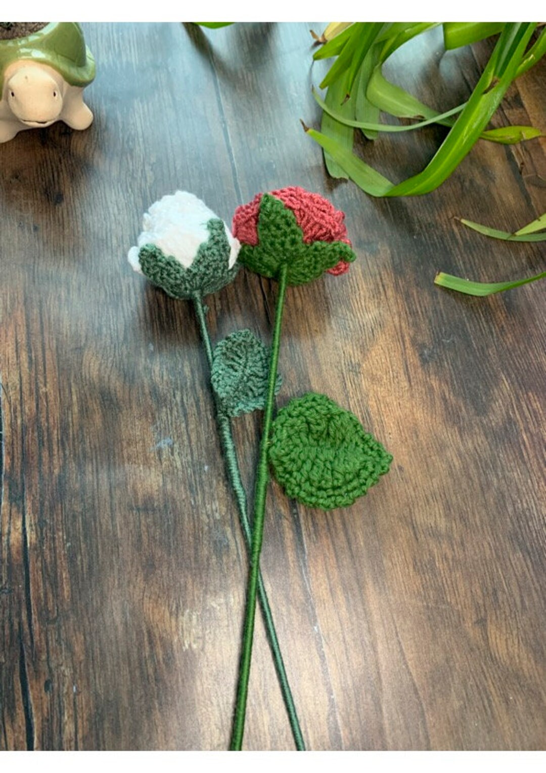 Crochet Roses Flower Bouquet Crochet Roses Stems Roses Flower for Home ...