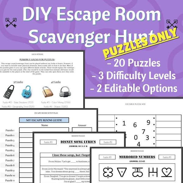 Escape Room Puzzles - Etsy