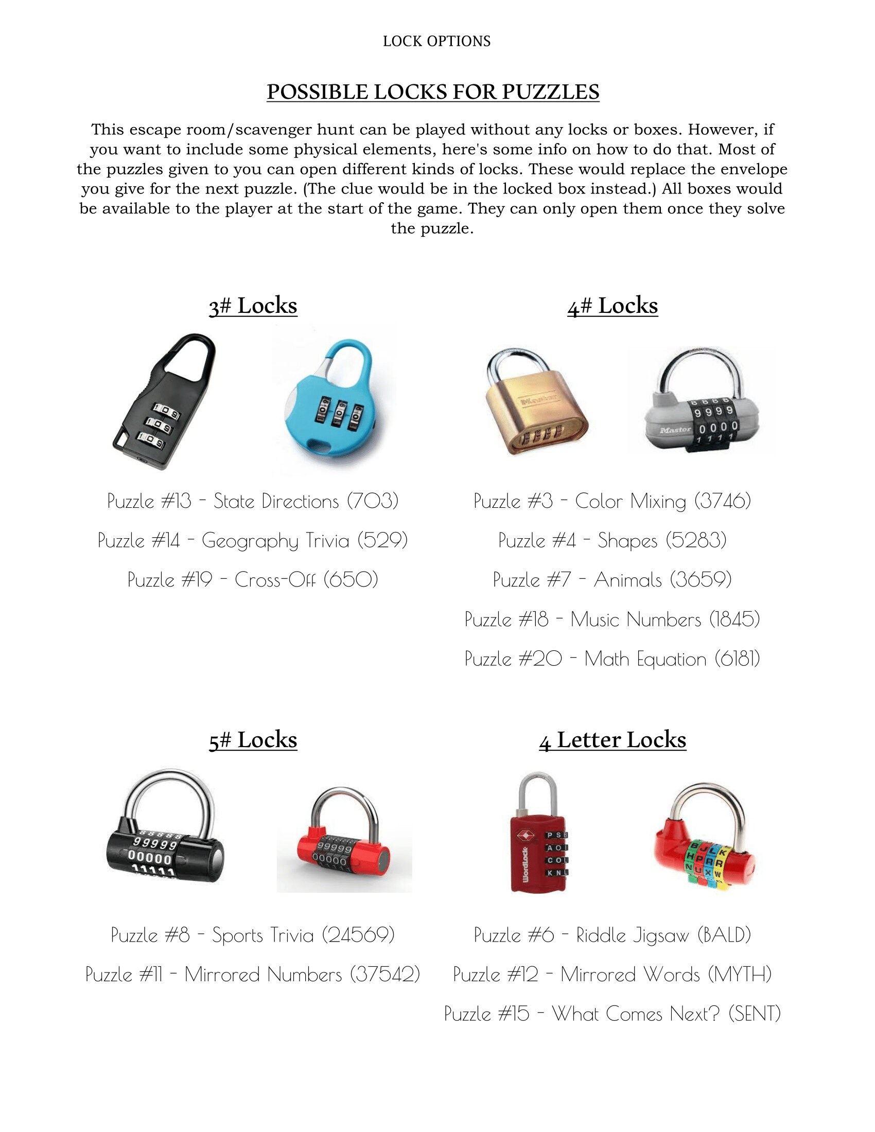 DIY Escape Room Puzzles: No Locks Required | 30+ Puzzles and 3 ...