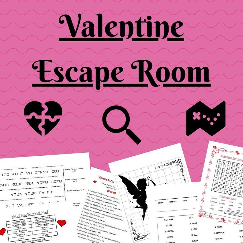 Premade Valentine’s Day Escape Room | Hide Your Gift in a 30-min ...