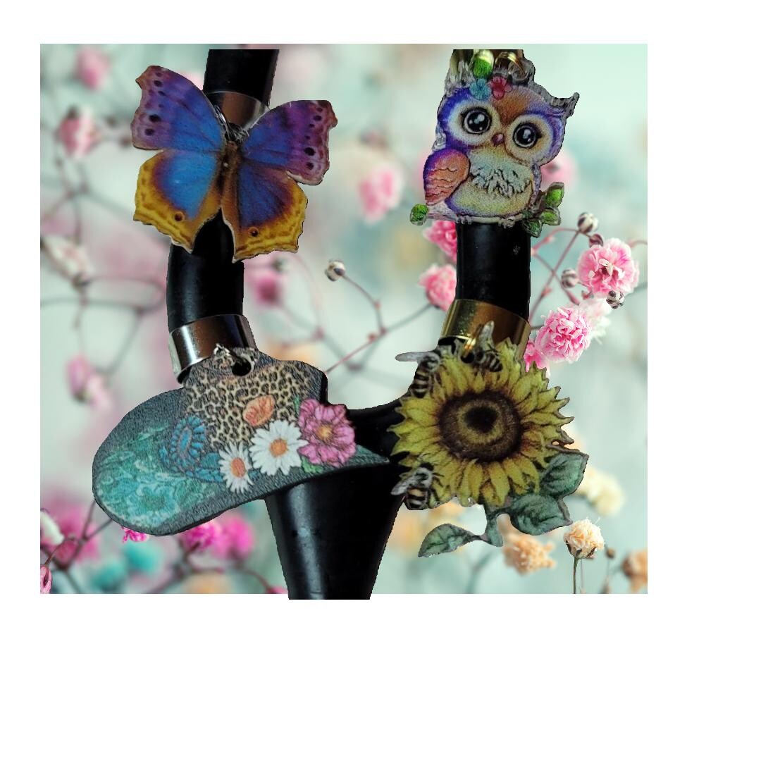 Pigs-cows-moth-sunflower-cowboy Hat Etc. Stethoscope Charm-add Some Fun ...