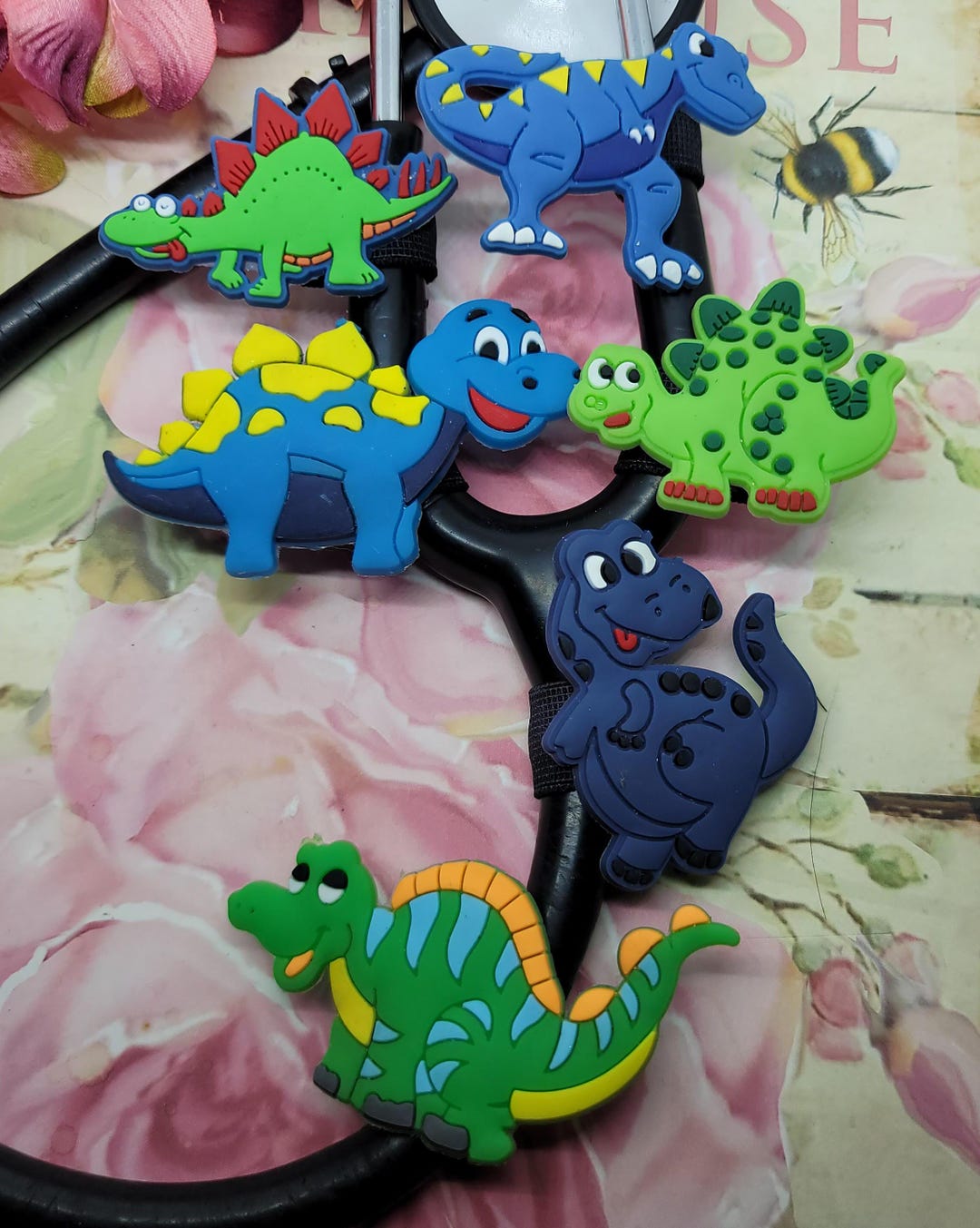 Dinosaurs Stethoscope Charm-add Some Fun! to Your Stethoscope Pediatric ...