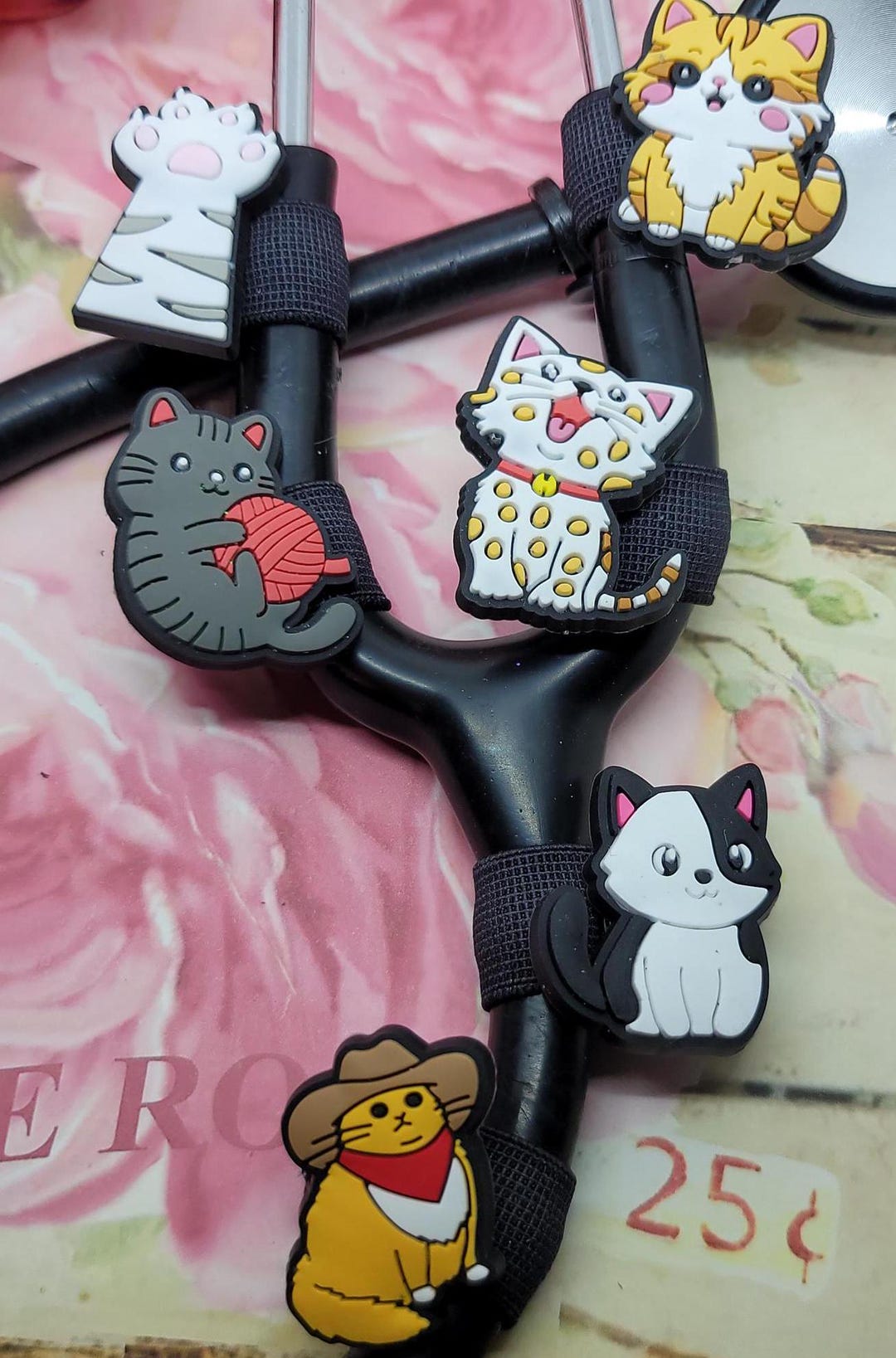 Cats Stethoscope Charm-add FUN to Your Stethoscope *new Snap Closure ...