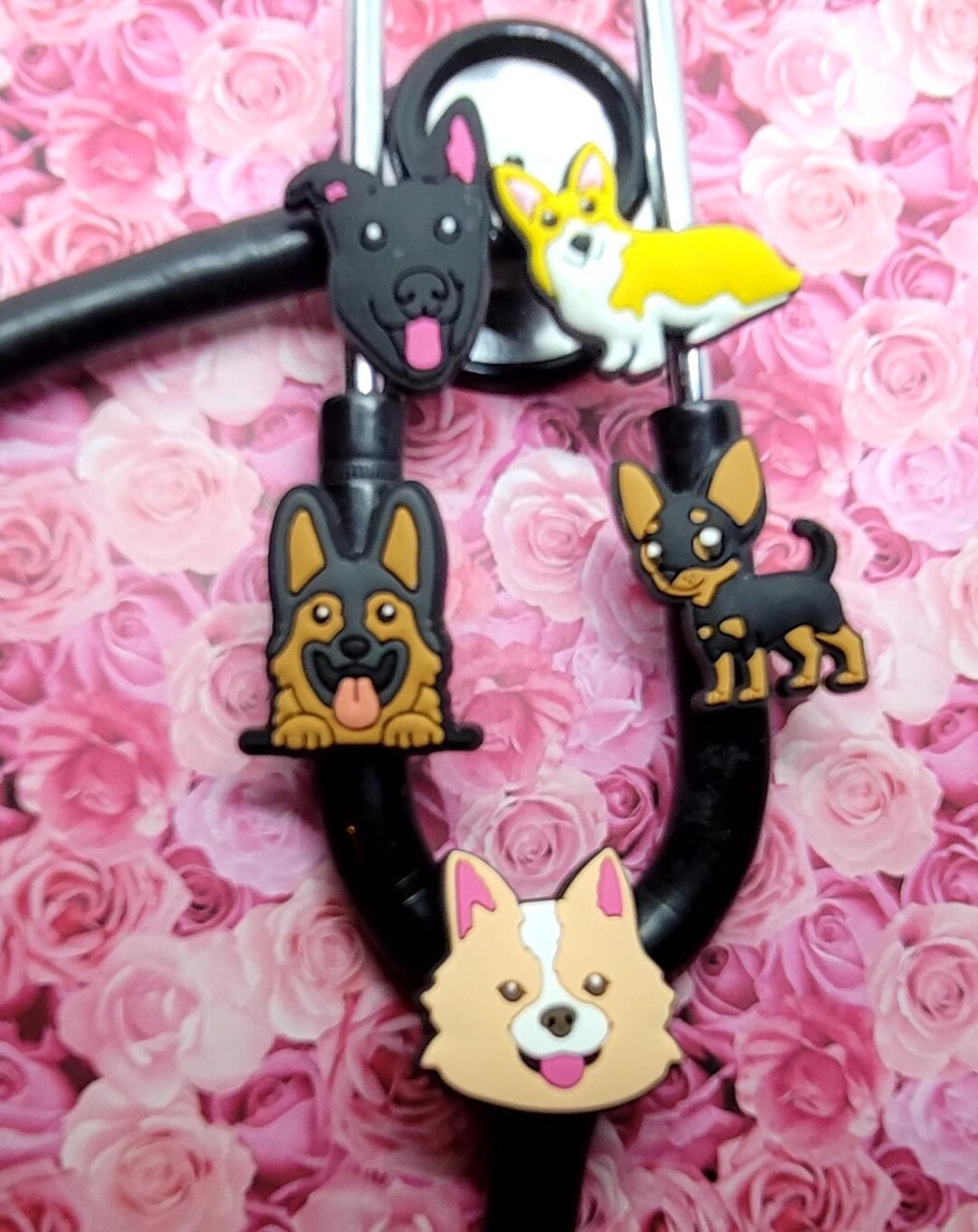 Dog Stethoscope Charms-stethoscope Corgi- Chihuahua German Shepherd ...
