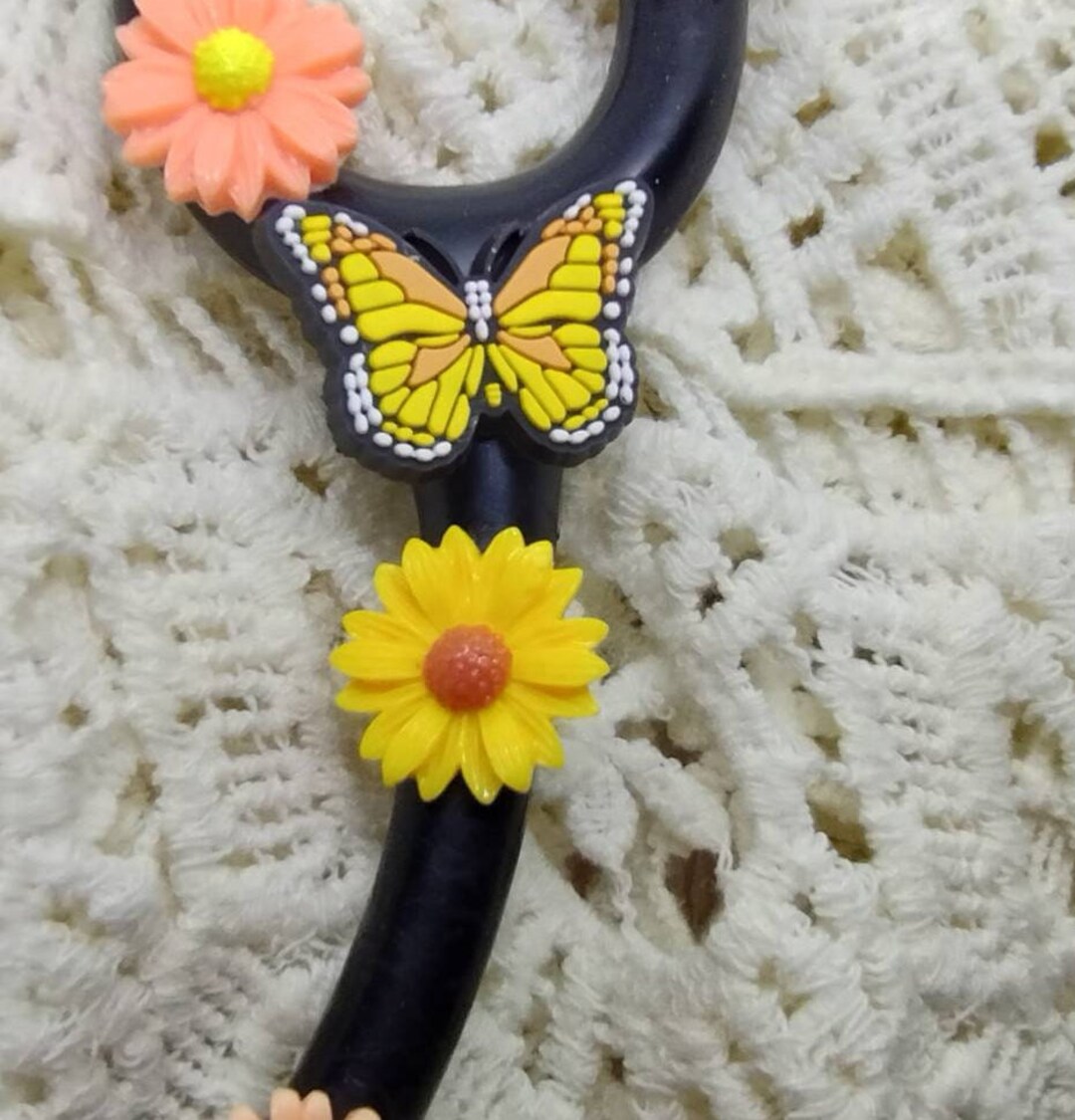 Add Some Fun to Your Stethoscope, Butterfly & Flower Stethoscope Tag ...