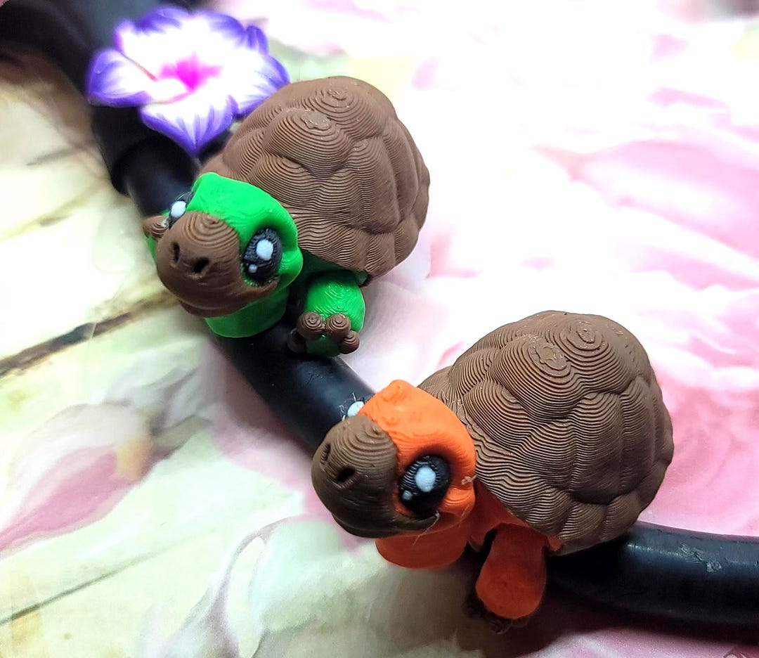 Turtles 3D Movable! Cute Larger Cow Some FUN to Your Stethoscope Charm ...