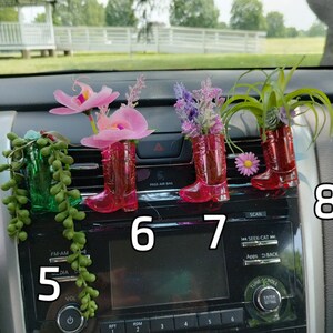 Car Air FRESHENER 1 COWBOY BOOT Succulent Plant & a Free Daisy Vent ...