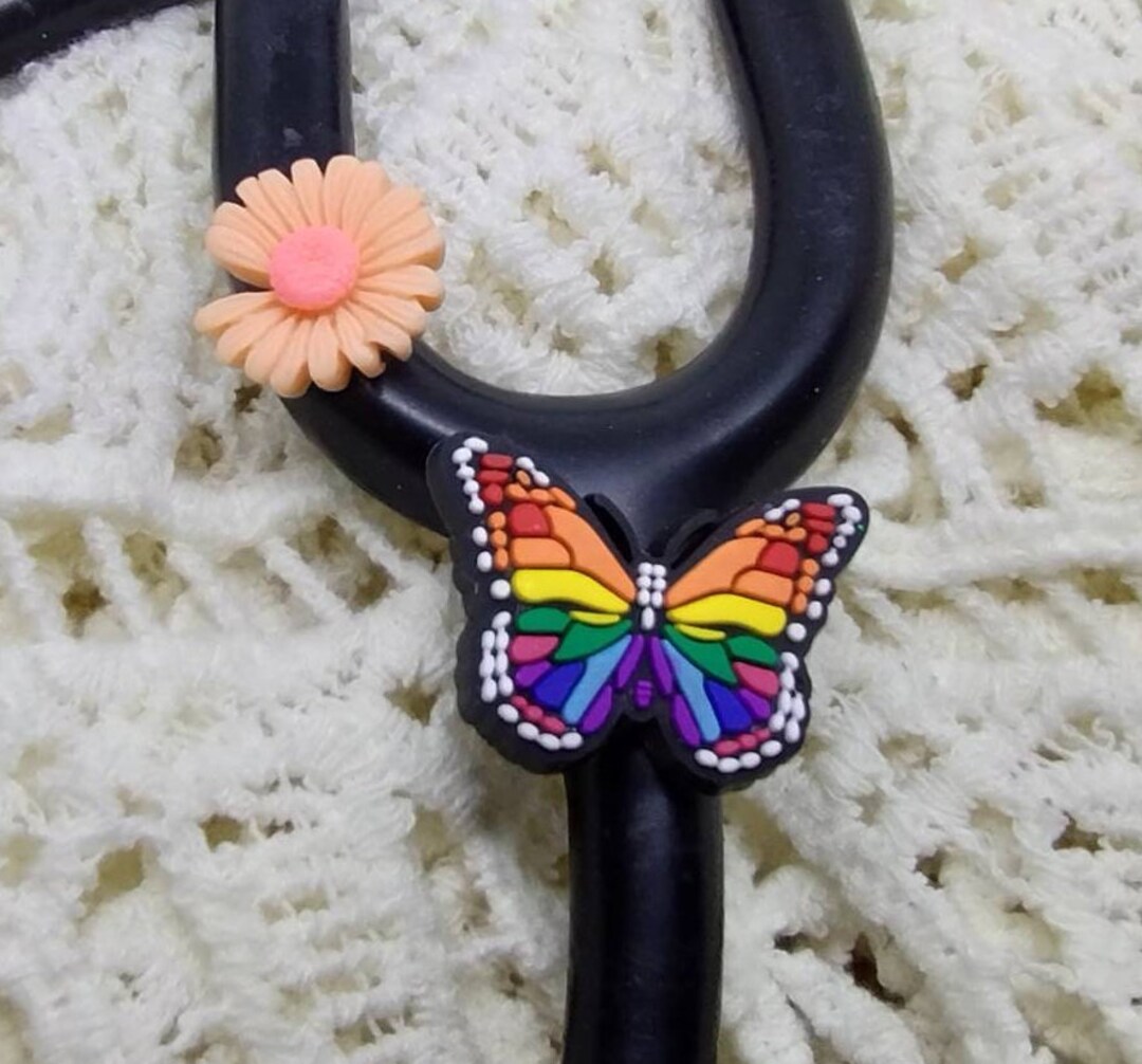 Add Some Fun to Your Stethoscope, Butterfly & Flower Stethoscope Tag ...